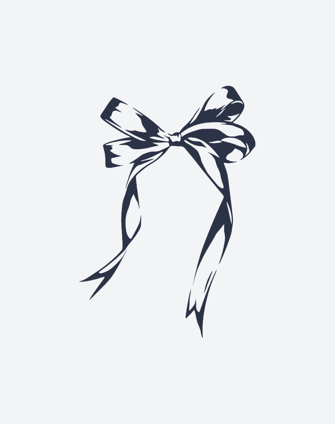 Graceful Bow Temporary Tattoo – EZINK™