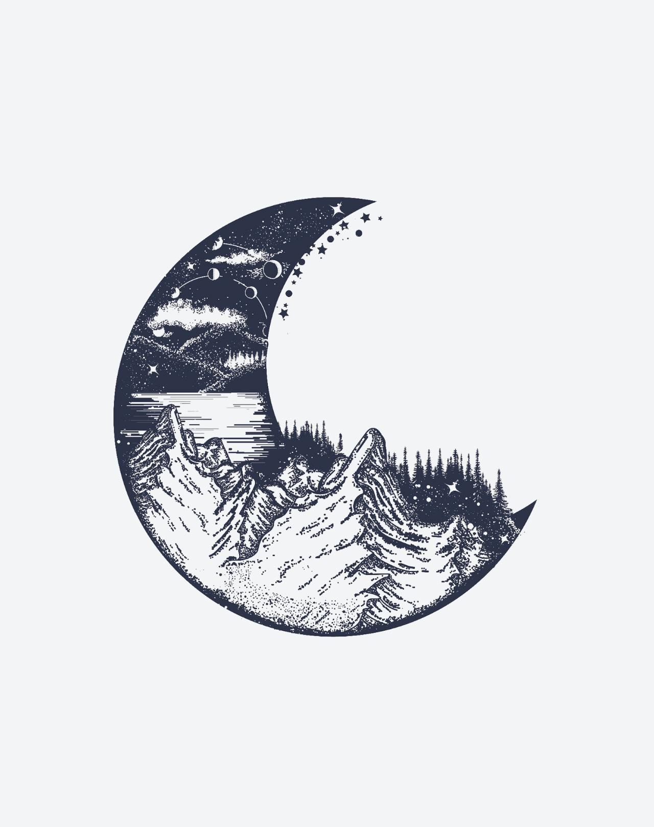 Dreamy Summit Temporary Tattoo. Lasts 1-2 Weeks. – EZINK™