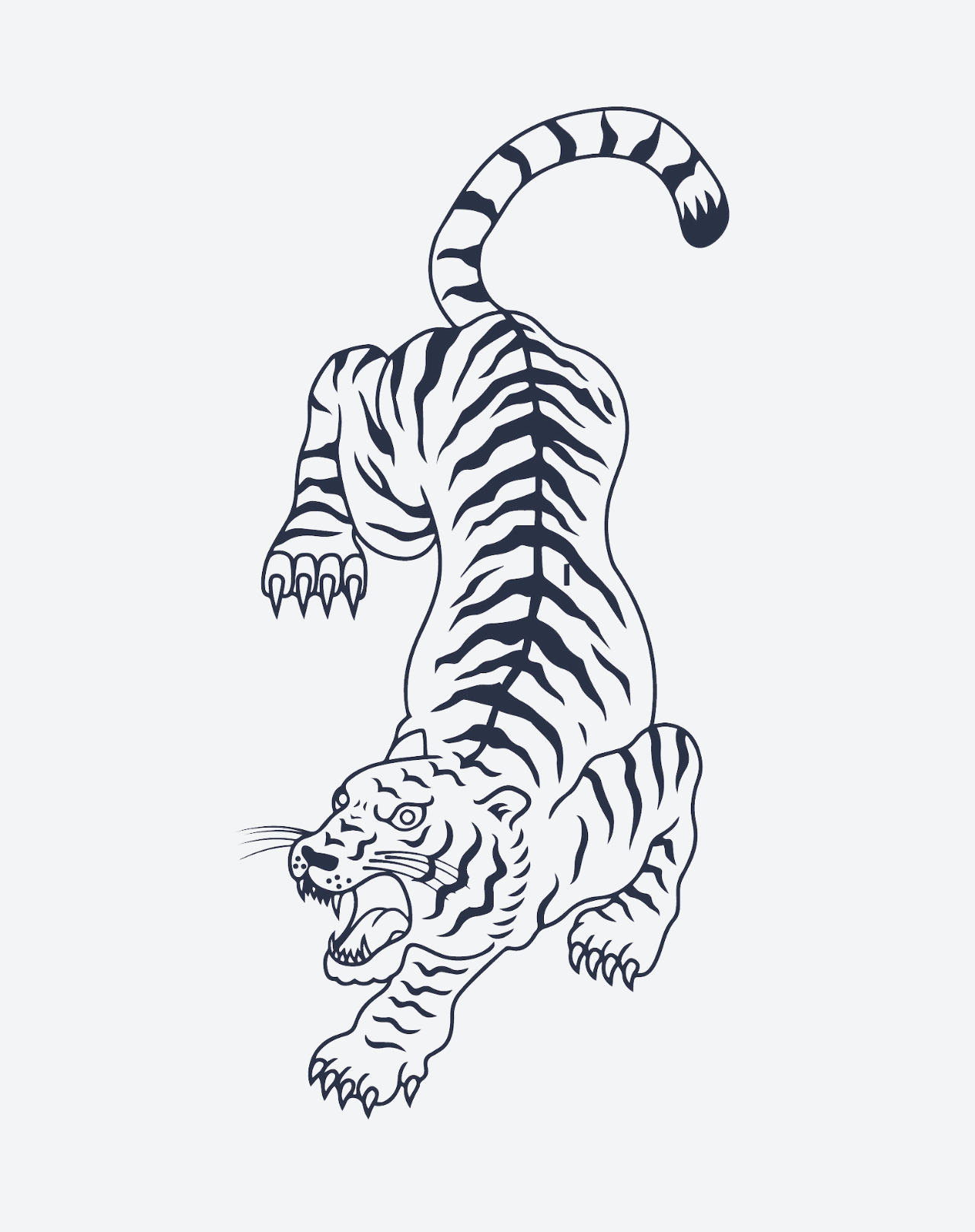 Tiger Temporary Tattoo Bronctattooaus