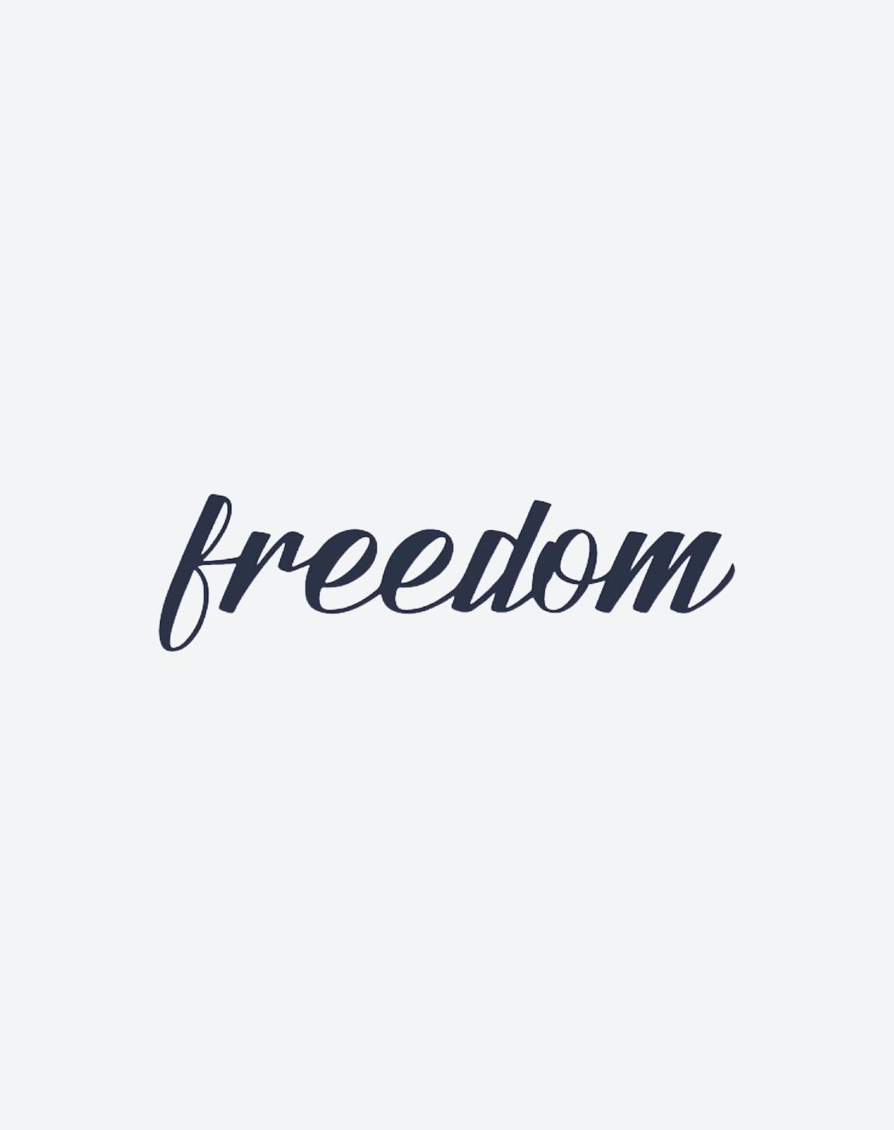 Freedom Script Temporary Tattoo. Lasts 1-2 Weeks. – EZINK™