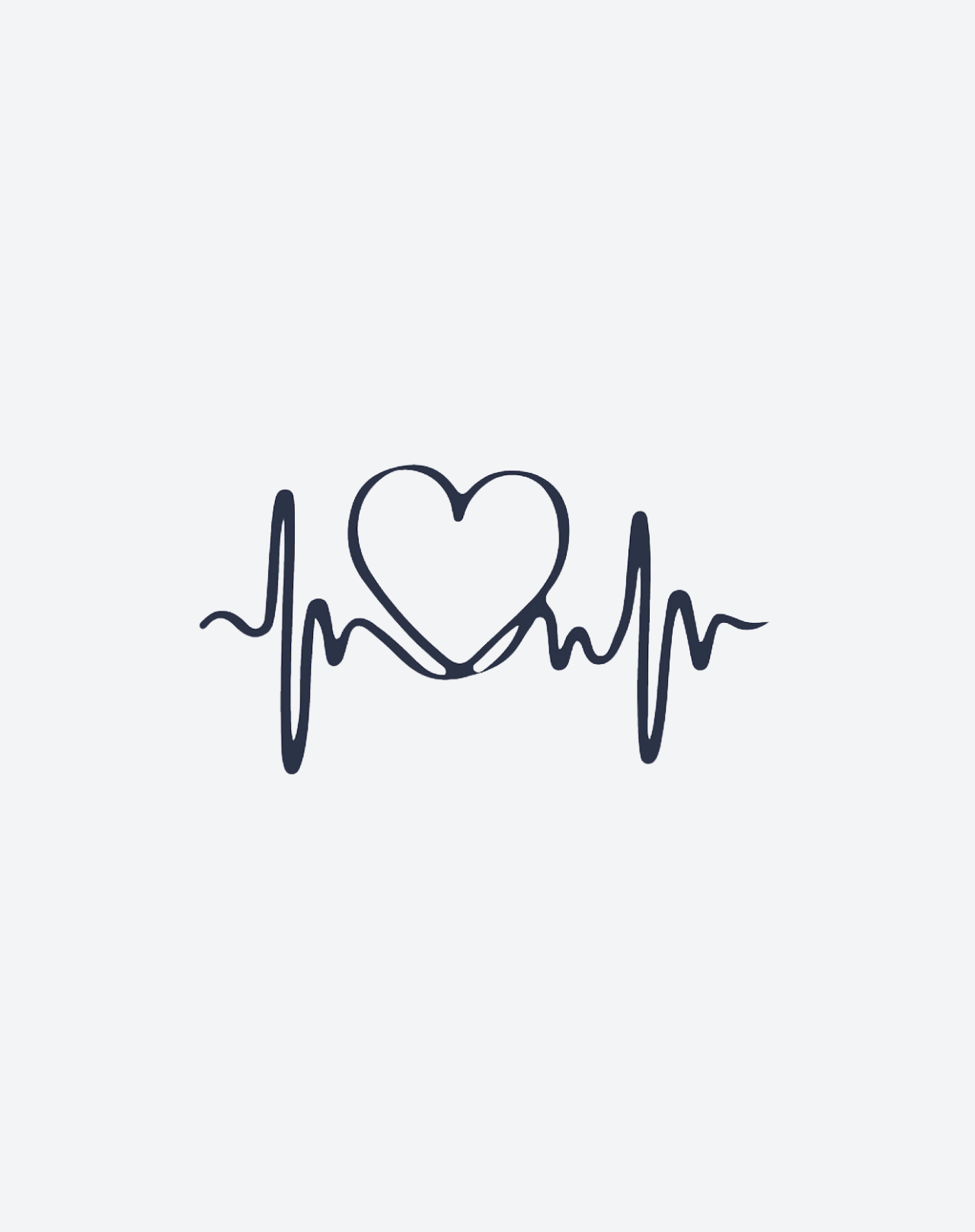 Heartbeat Temporary Tattoo. Lasts 1-2 Weeks. – EZINK™