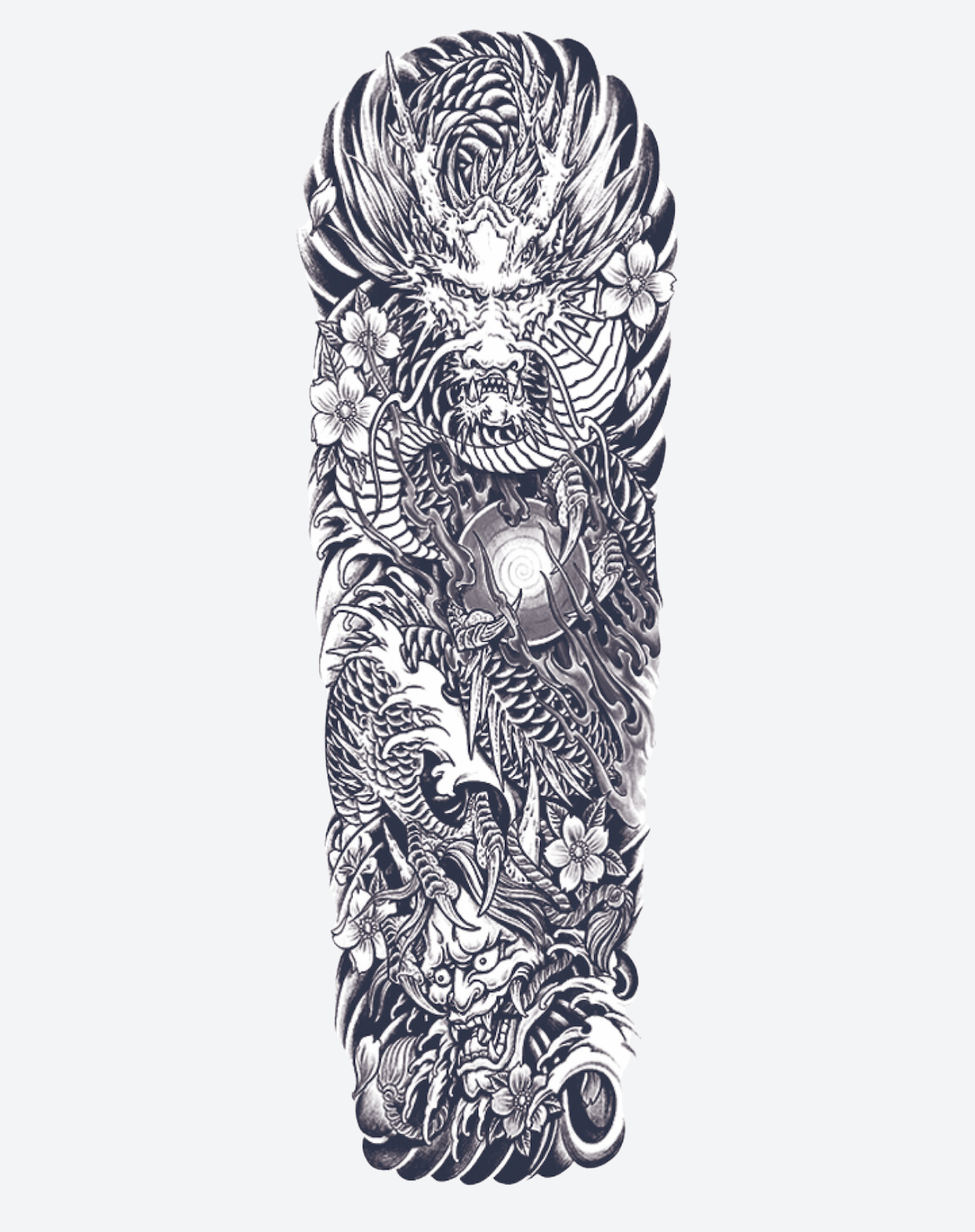 Japanese Art Tattoo Sleeve Designs
