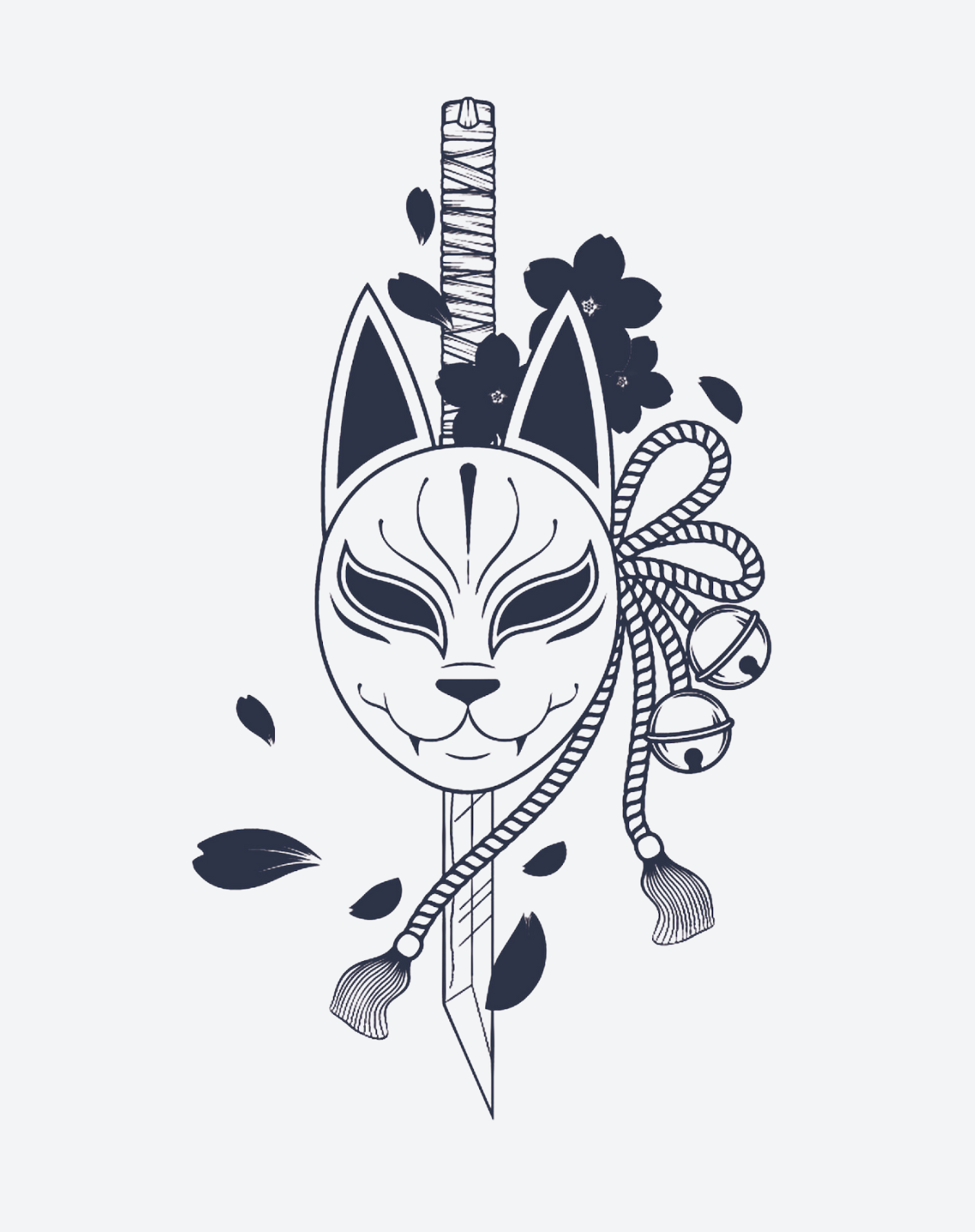 Kitsune Mask Tattoo Mr Just Finished This Traditional Kitsune