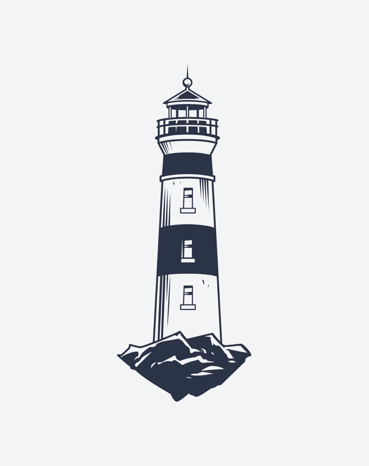 Lighthouse Temporary Tattoo. Lasts 1-2 Weeks. – EZINK™