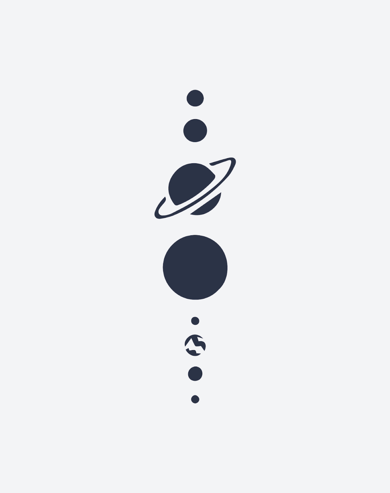 Solar System Temporary Tattoo. Lasts 1-2 Weeks. – EZINK™